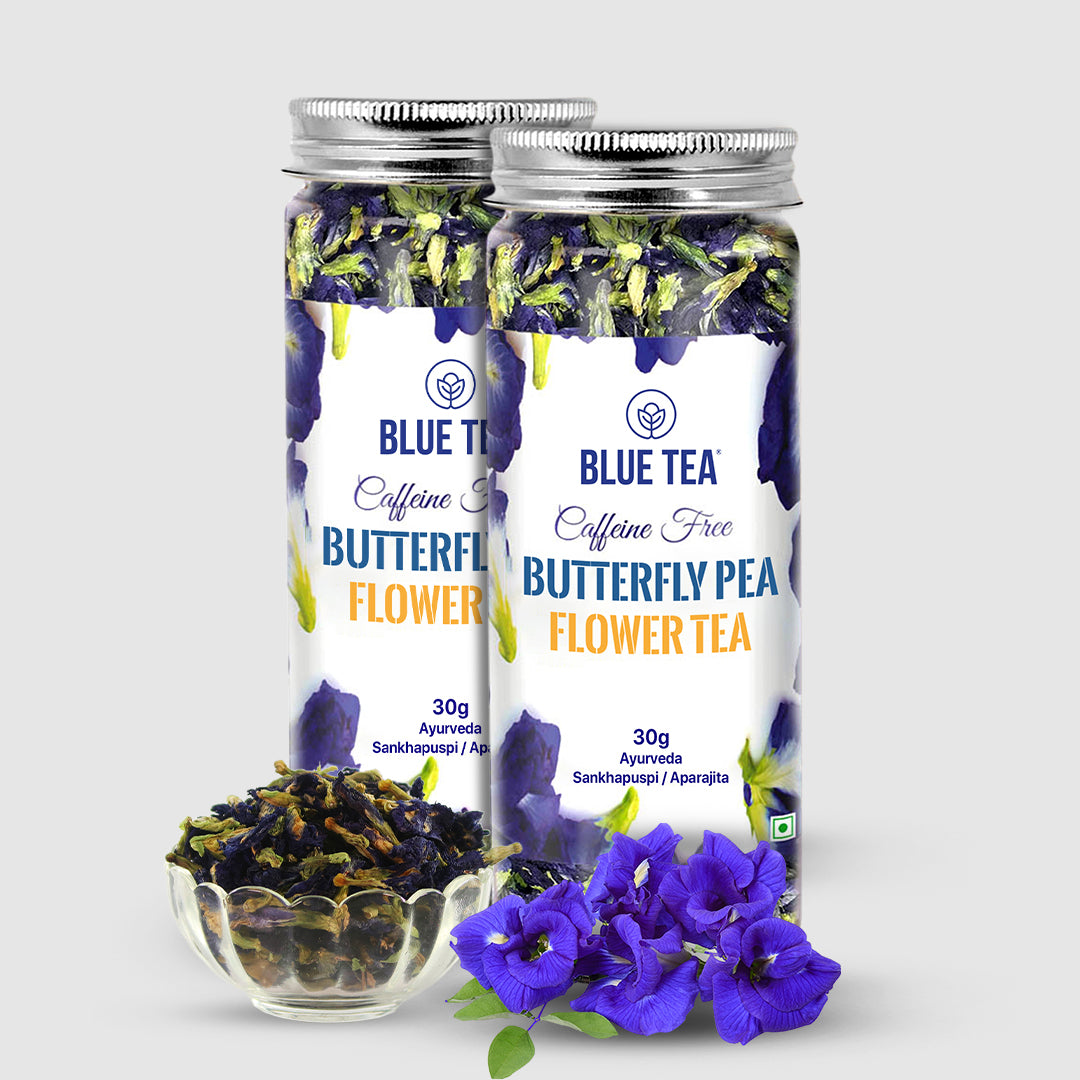 Buy Pack Of 2 Butterfly Pea Flower Tea 30g (120 Cups)- Blue Tea