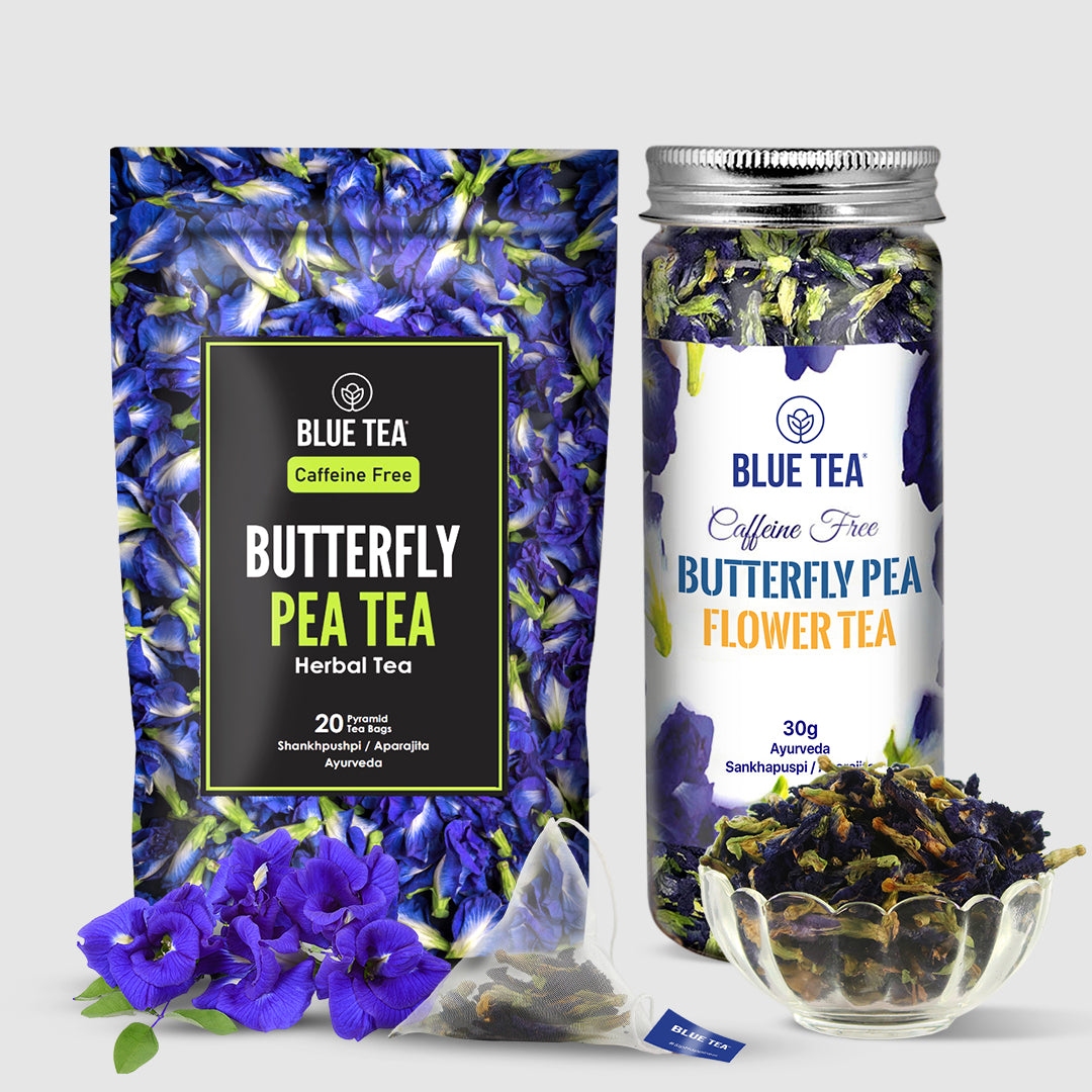Combo-Butterfly Pea Flower Tea - 20 Teabags & 30g – Blue Tea