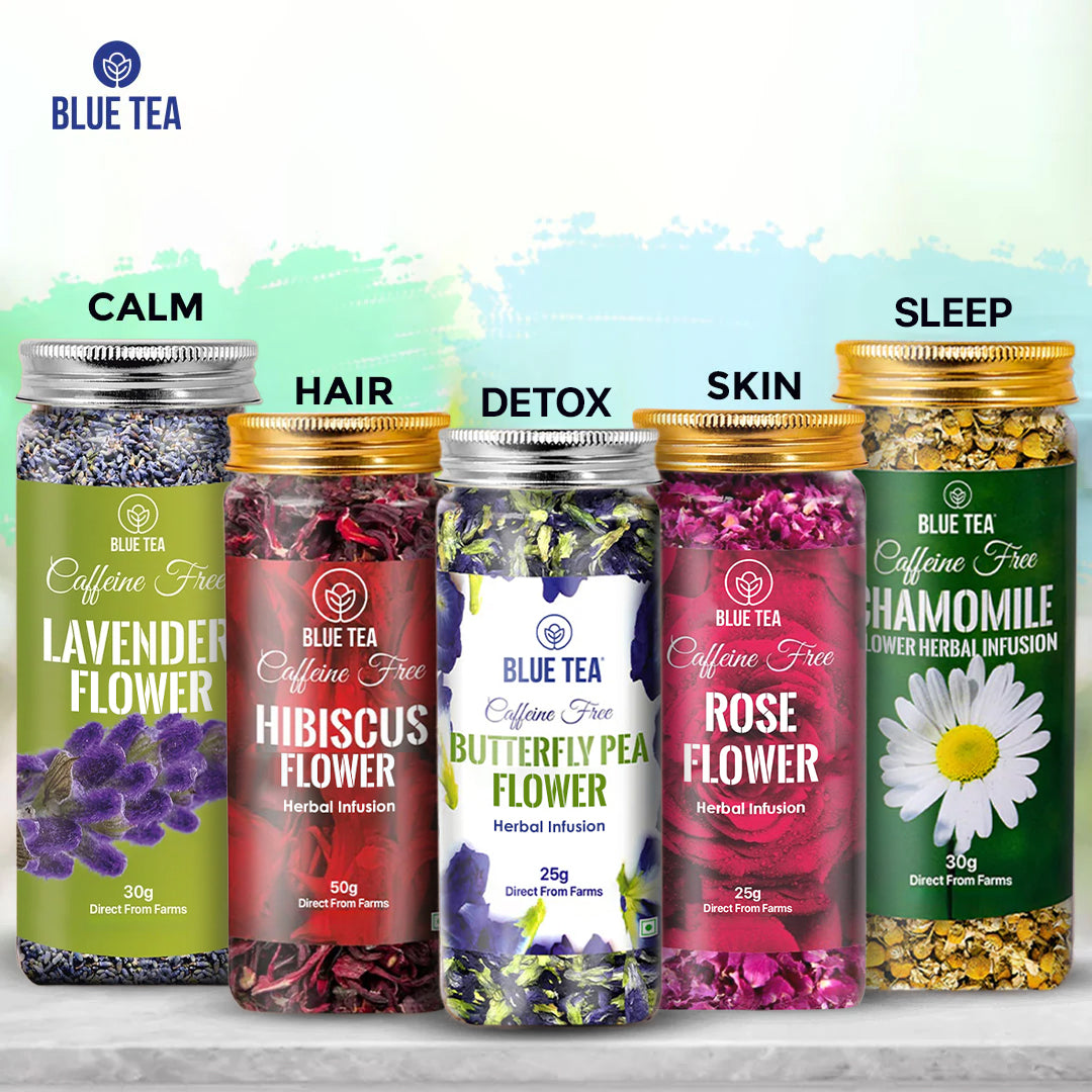 Chamomile Tea Flower Infusion – Relaxing Herbal Blend – Blue Tea ...