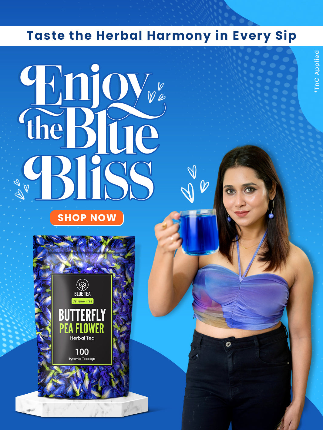 Buy Blue Tea Online | As Seen On Shark Tank | Healthiest Herbal Tea ...