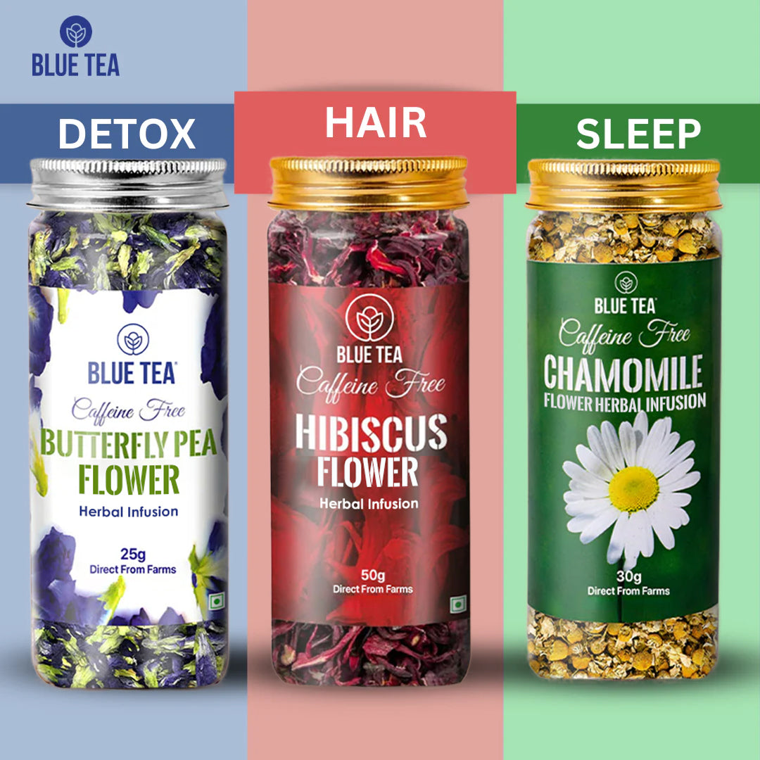 Chamomile Tea & Floral Infusion Pack – Relax Naturally – Blue Tea ...